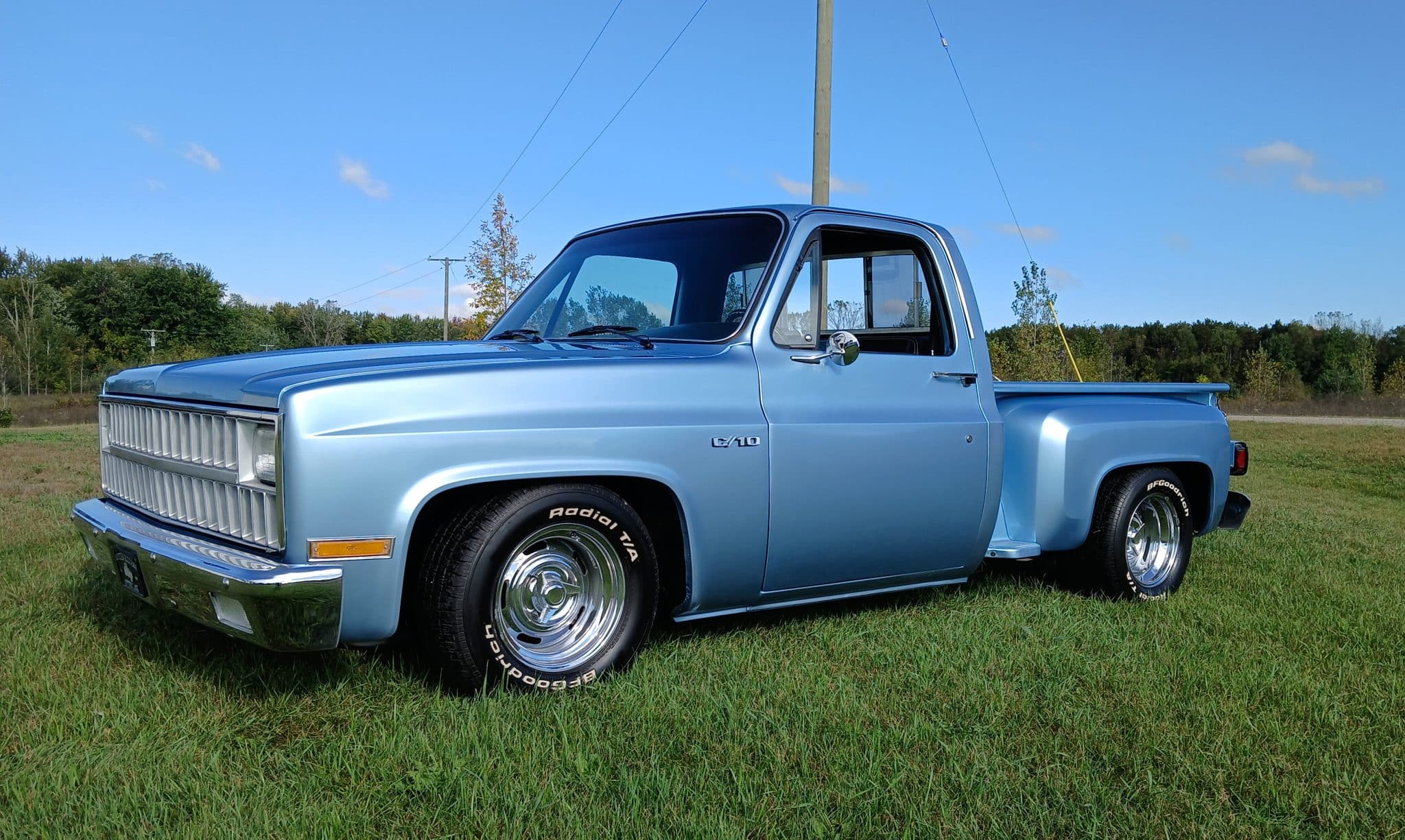 Metallic Blue Truck Paint