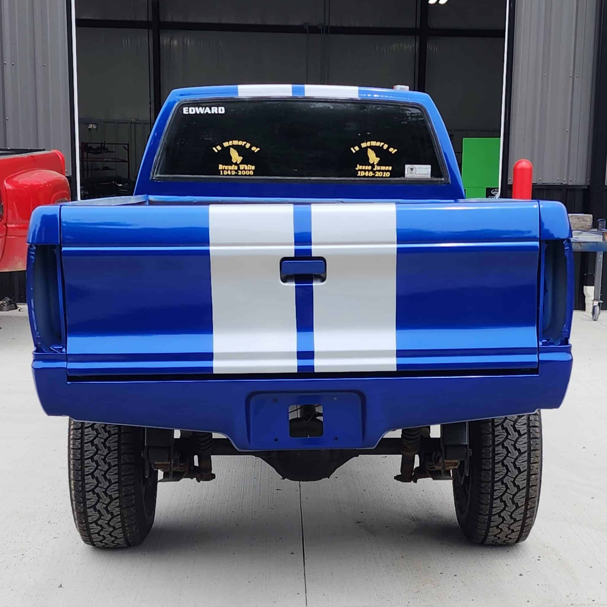 Metallic Blue Truck Paint