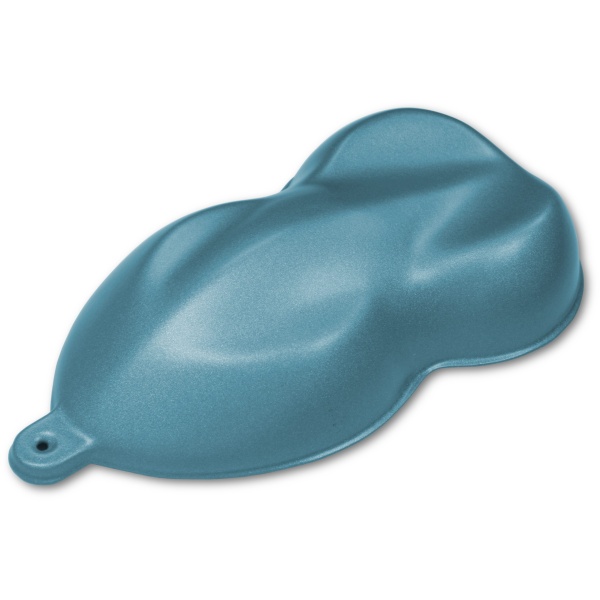 Arctic Blue Metallic Low Gloss Single Stage Auto Paint ...