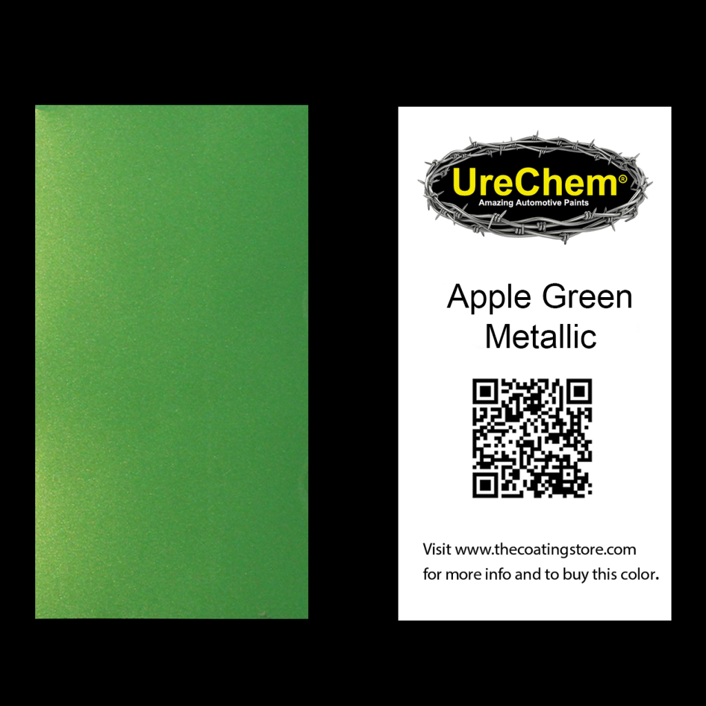 Apple Green Metallic Color Chip Sample Swatch - TheCoatingStore.com