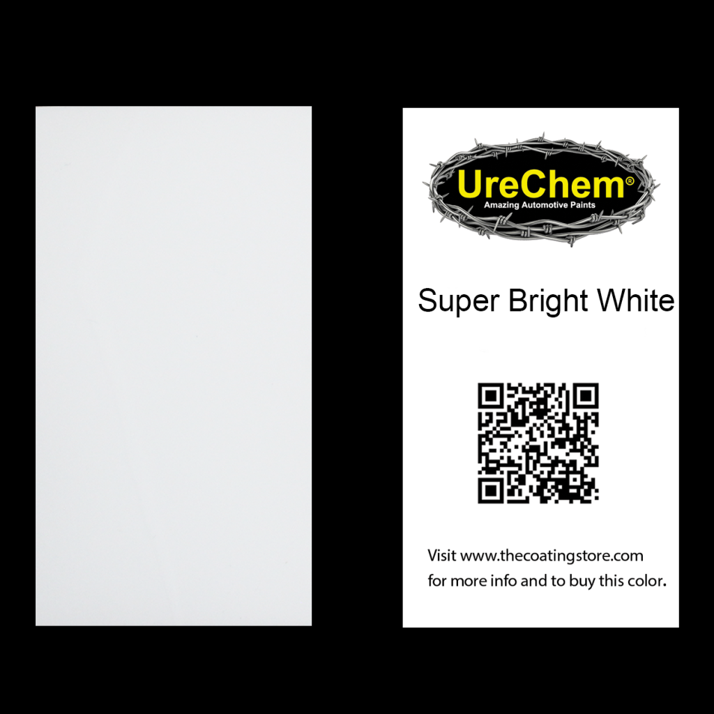 Super Bright White Color Chip Sample Swatch - TheCoatingStore.com