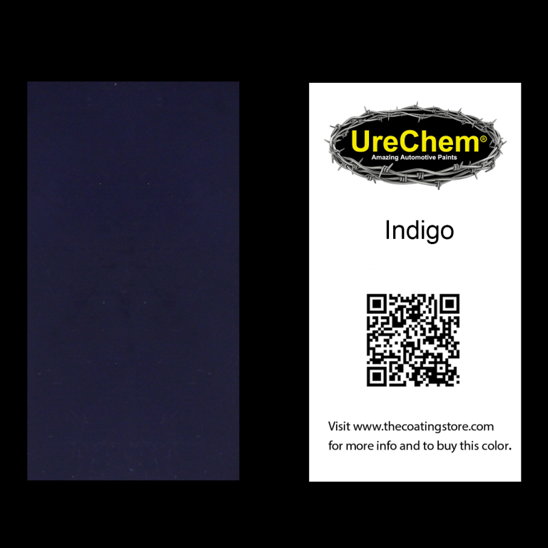 Indigo Blue Color Chip Sample Swatch - TheCoatingStore.com
