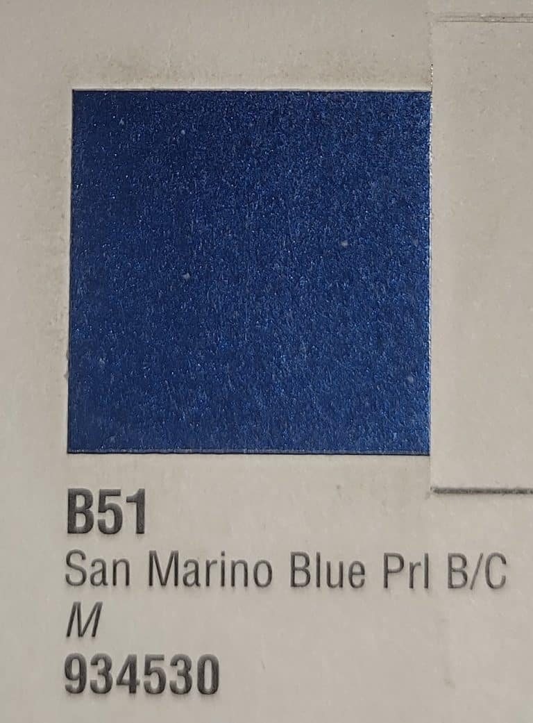 BMW Code B51 San Marino Blue Pearl Basecoat Clearcoat Auto Paint Kit ...