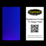 Mysterious Purple Tri-Stage Pearl Color Chip Sample Swatch ...