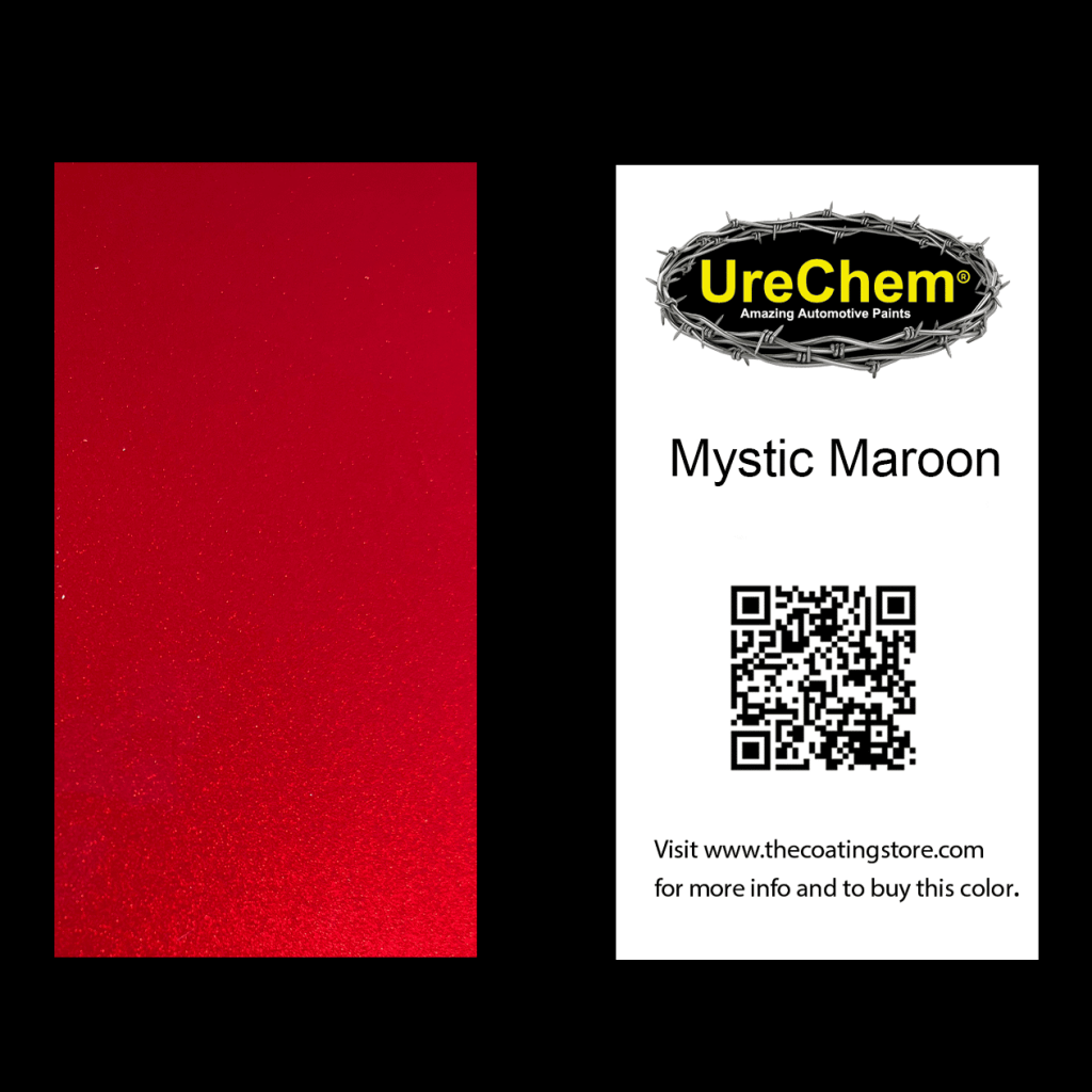 Mystic Maroon Metallic Color Chip Sample Swatch - TheCoatingStore.com