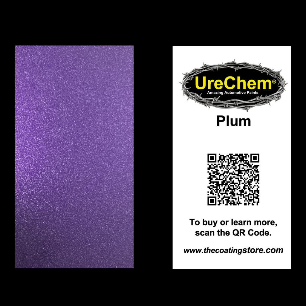 Plum Metallic Color Chip Sample Swatch - TheCoatingStore.com