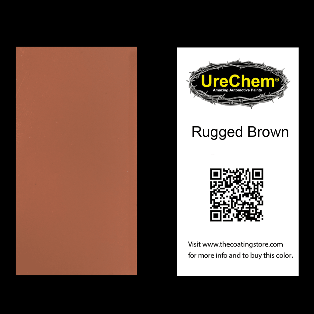 Rugged Brown Color Chip Sample Swatch - TheCoatingStore.com