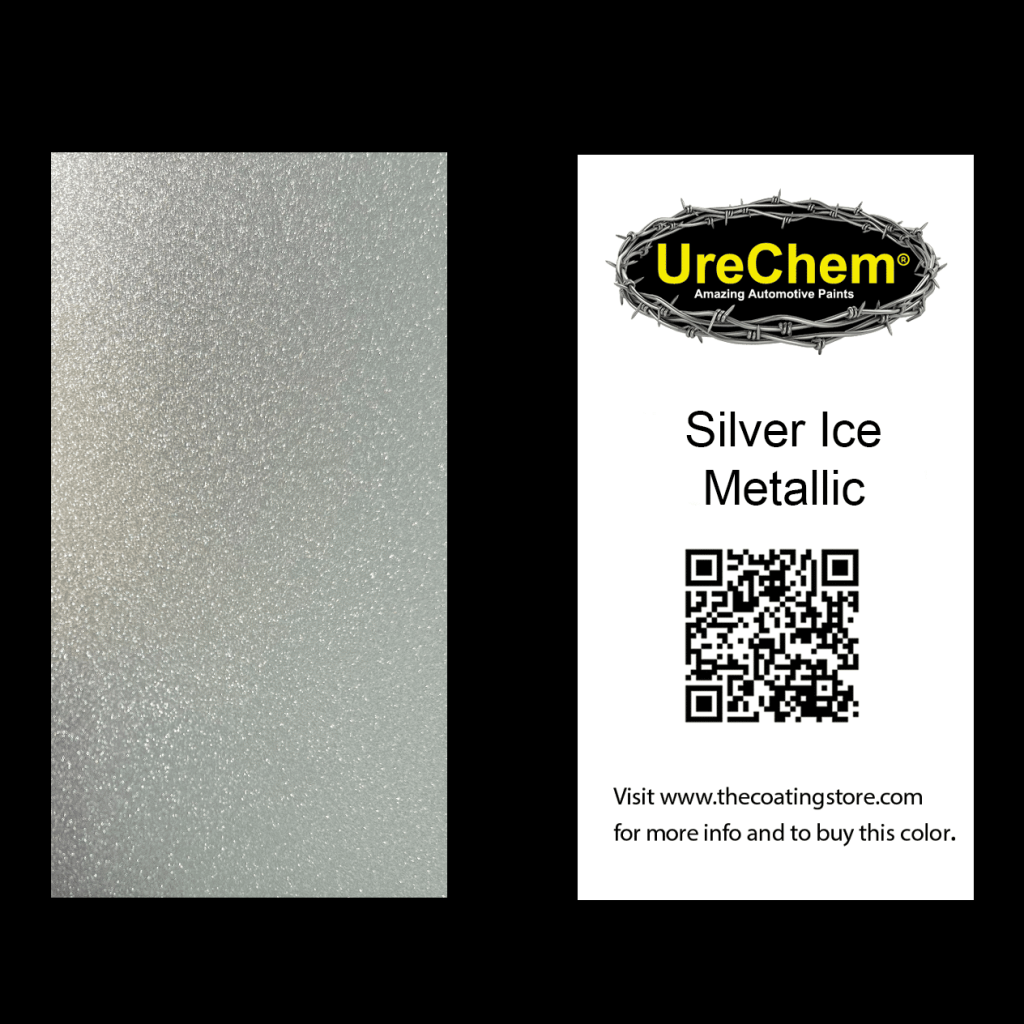 Silver Ice Metallic Color Chip Sample Swatch - TheCoatingStore.com