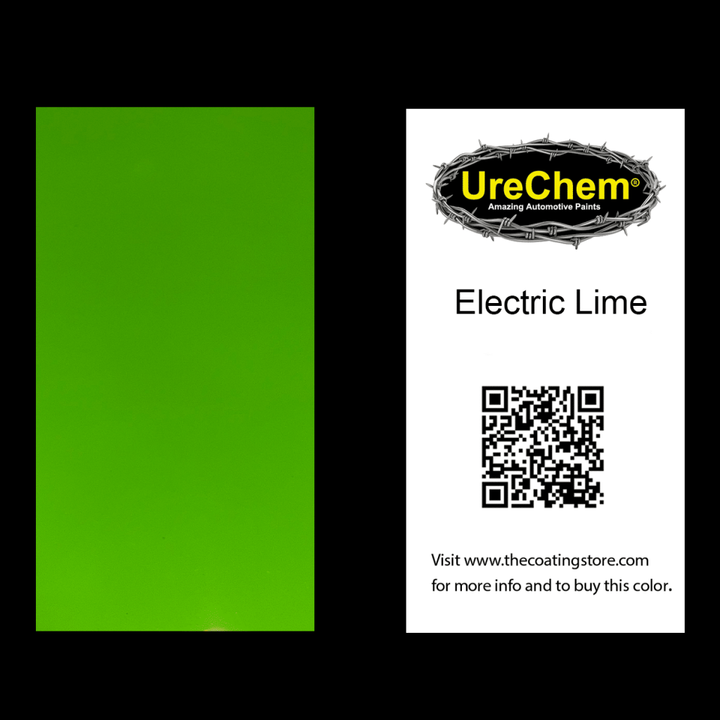Electric Lime Solid Color Chip Sample Swatch - TheCoatingStore.com