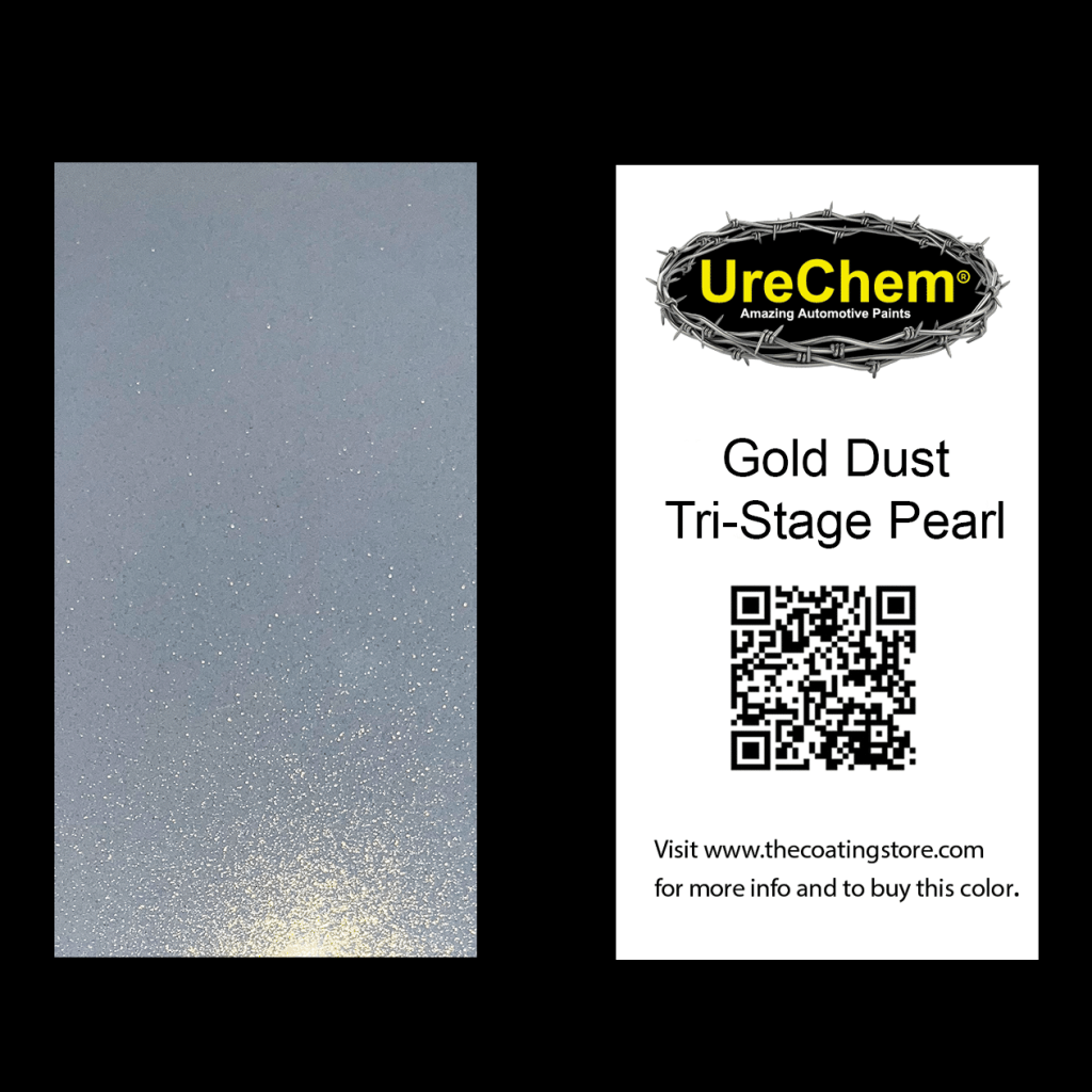 Gold Dust Tri-Stage Pearl Color Chip Sample Swatch - TheCoatingStore.com