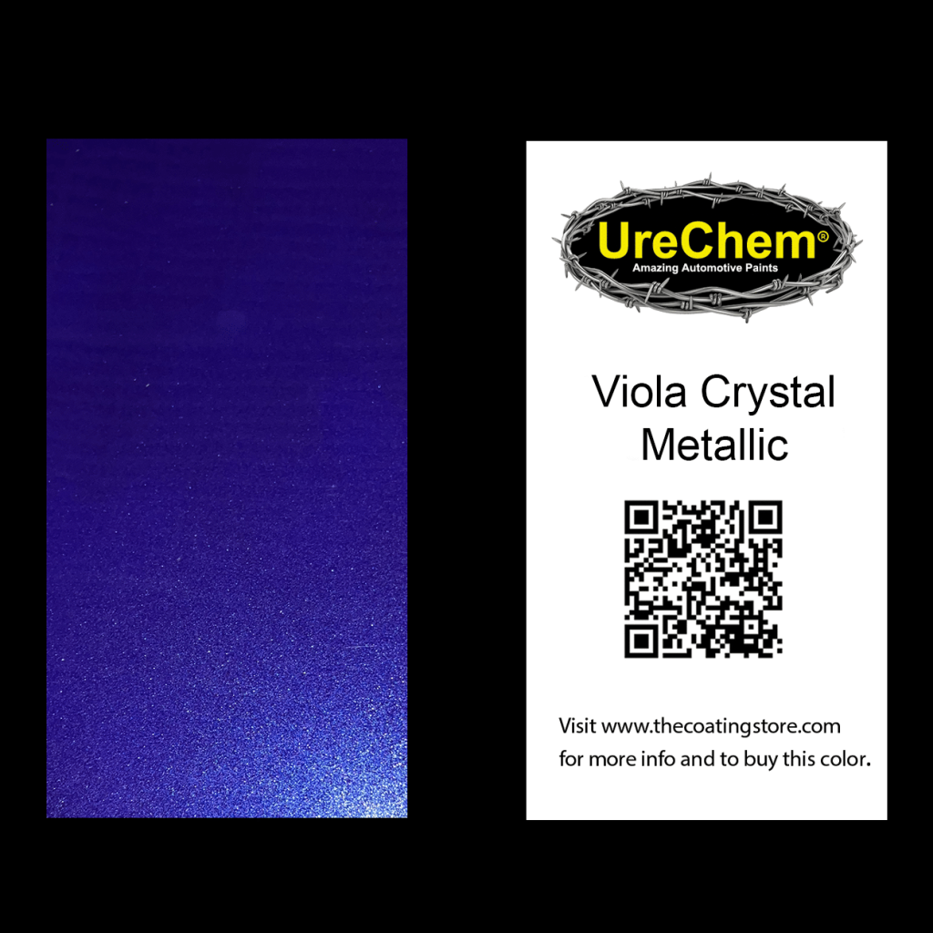 Viola Crystal Metallic Color Chip Sample Swatch - TheCoatingStore.com