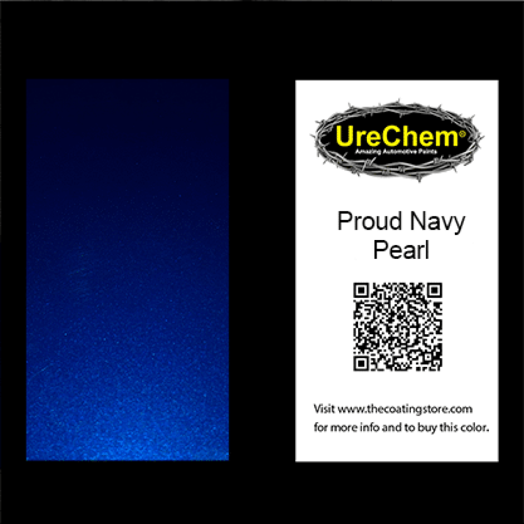 Proud Navy Pearl Color Chip Sample Swatch - TheCoatingStore.com