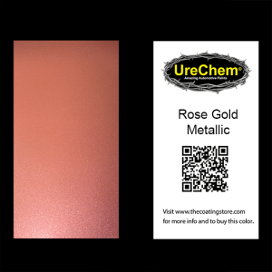 Rose Gold Metallic Color Chip Sample Swatch - TheCoatingStore.com