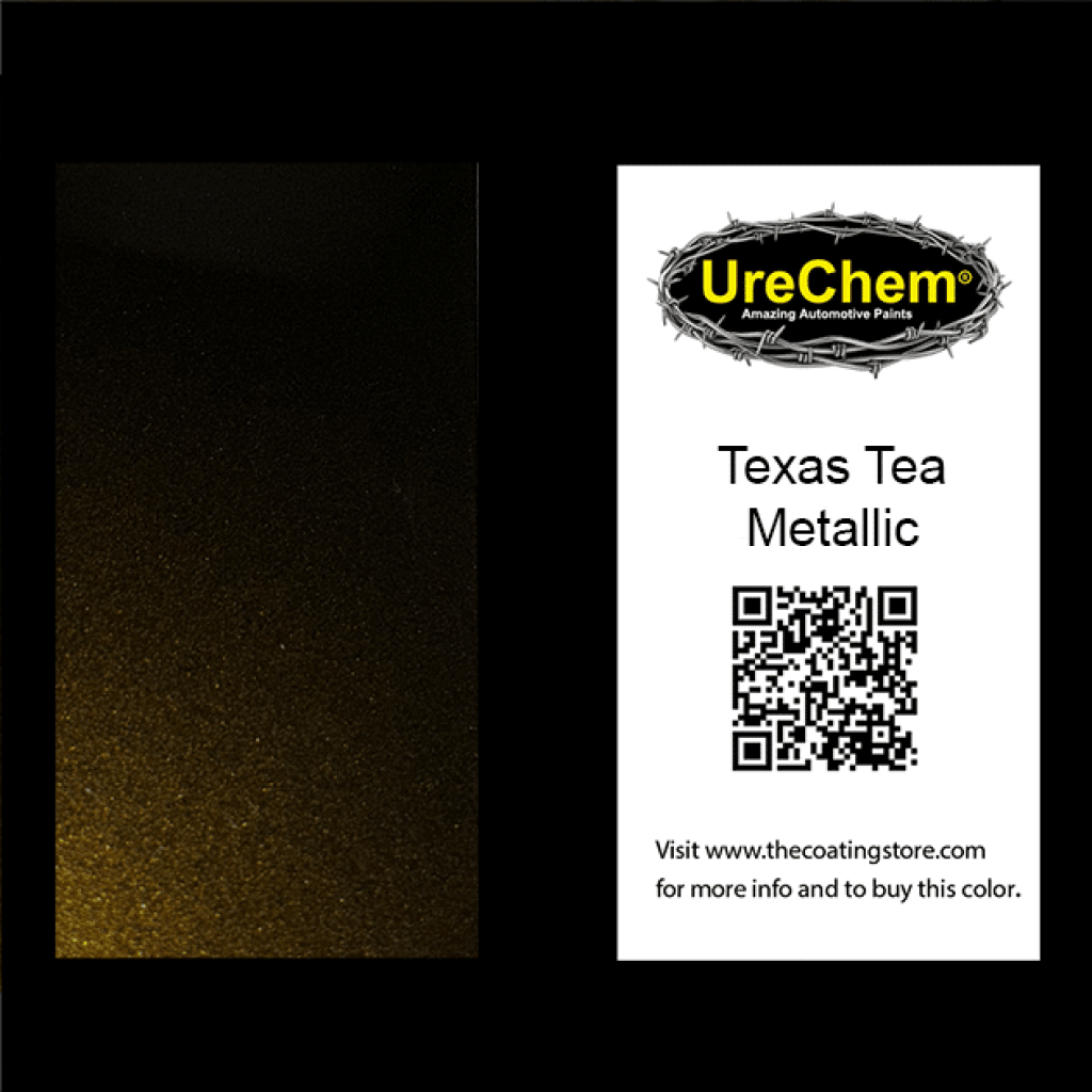 Texas Tea Metallic Color Chip Sample Swatch - TheCoatingStore.com