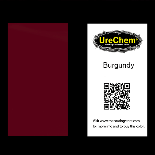 Burgundy Color Chip Sample Swatch - TheCoatingStore.com